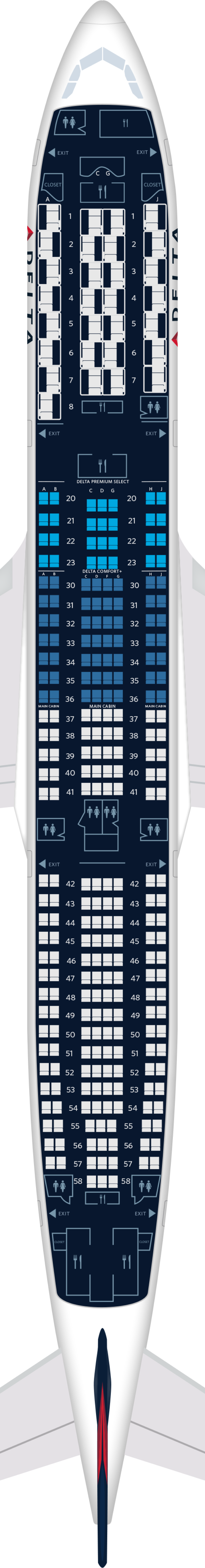 Airbus A330 900neo Seat Maps Specs Amenities Delta Air Lines Airbus A330 900neo Seat Maps Specs Amenities Delta Air Lines