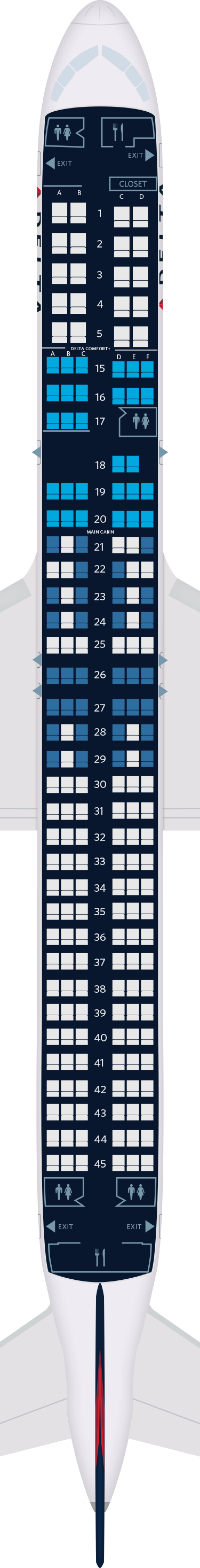14 Delta Airlines Seating Chart 757